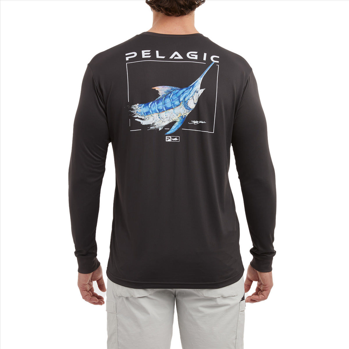 Pelagic Gear AquaTek Goione Marlin Fishing Shirt, Black – Pelagic NZ